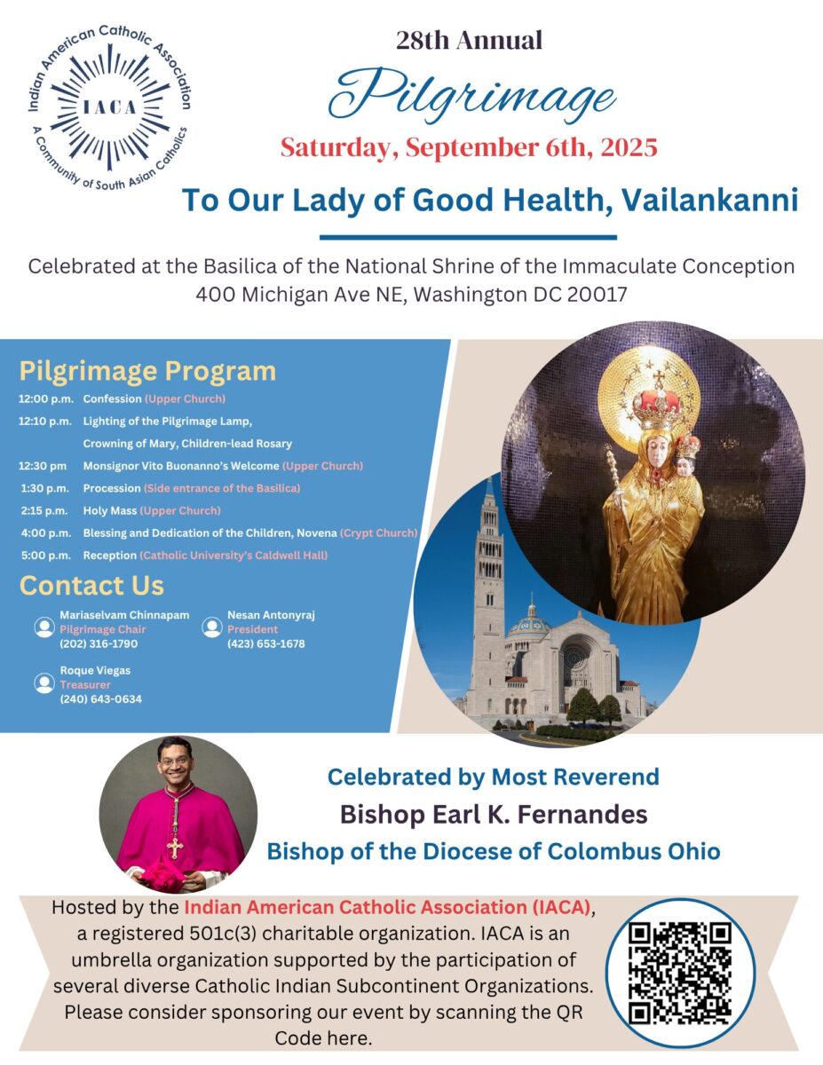 28th Annual IACA Pilgrimage to Our Lady of Good Health, Vailankanni – Indian American Catholic ...